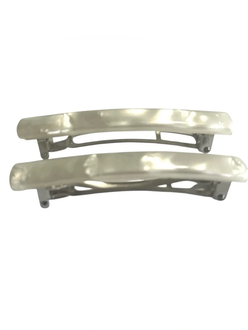 Vintage | Accessories | 97s Mother Of Pearl French Hair Clips Vintage ...